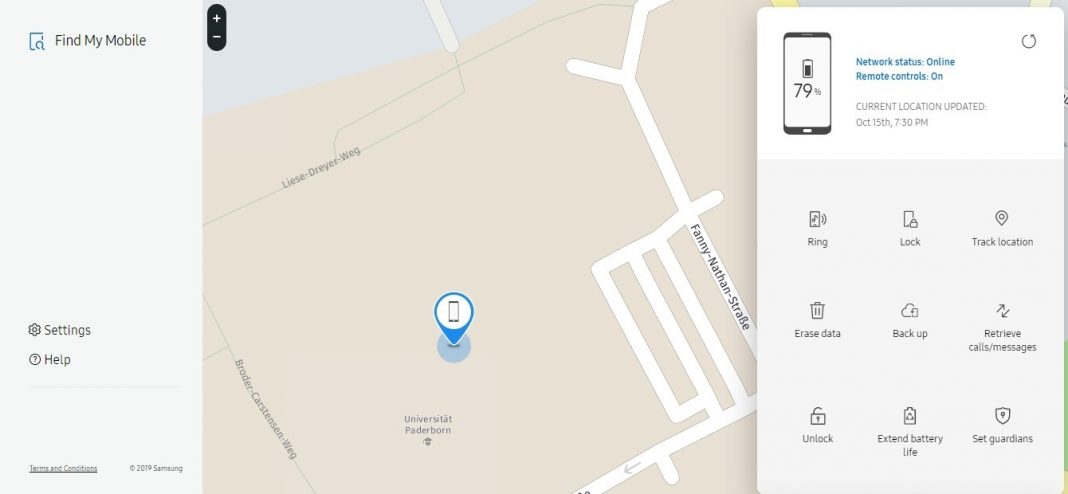Track and Locate Lost Note 10 Remotely Without Third Party App