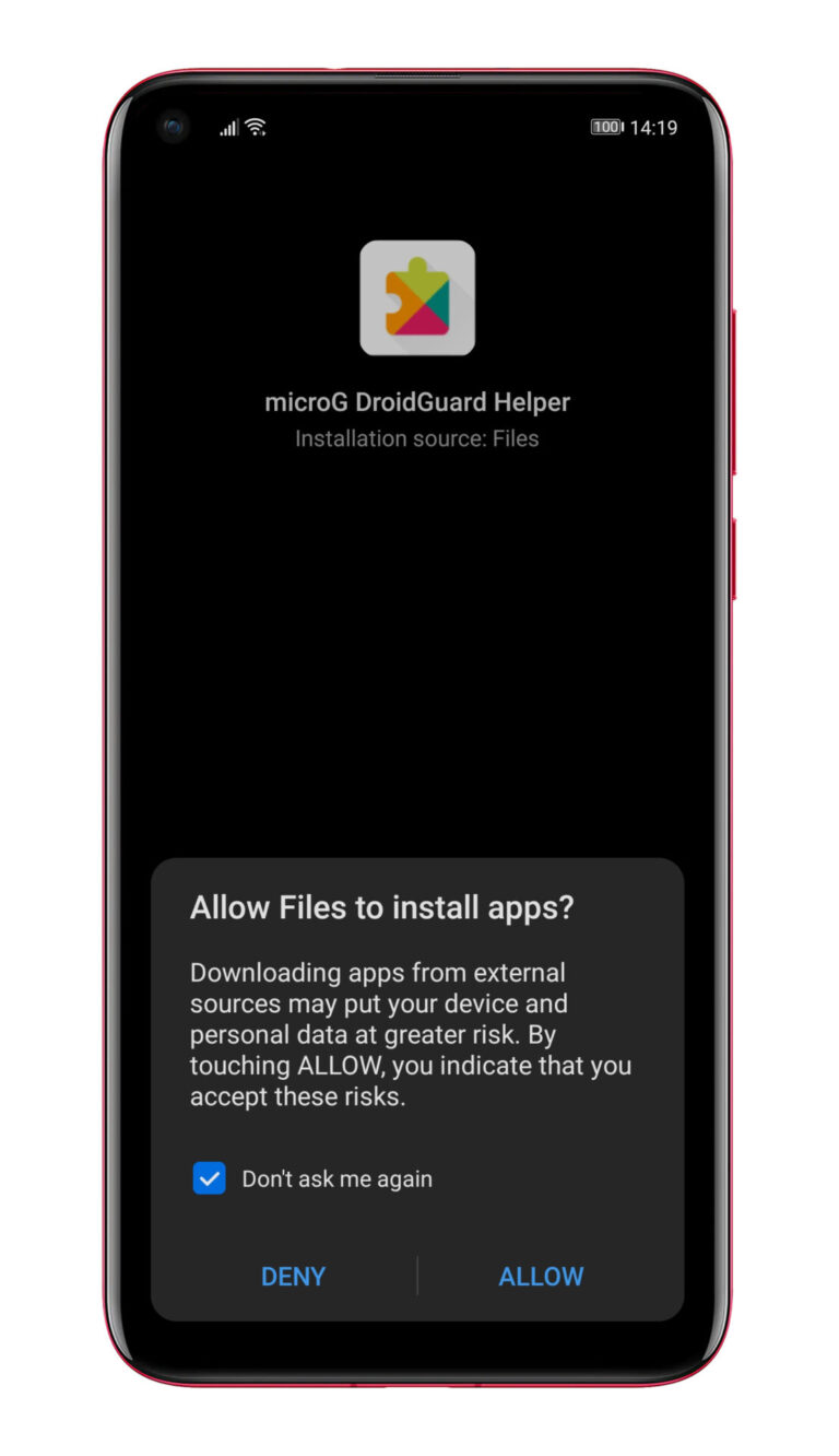 Get Push Notifications on Huawei Phone with MicroG Services